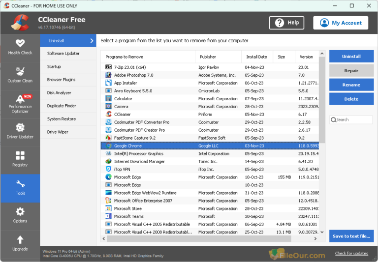 Download CCleaner for Windows 11, 10, 8, 7 (32/64-bit)