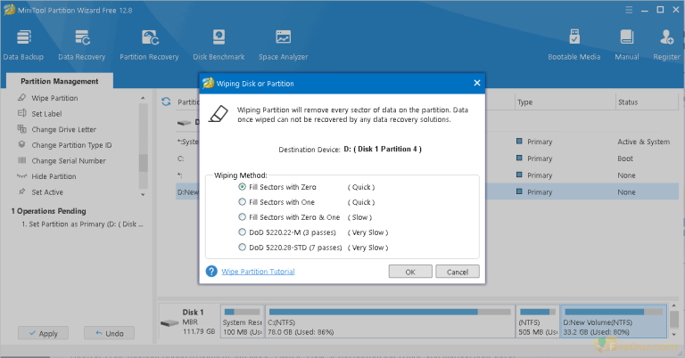 MiniTool Partition Wizard 12.8 Full Free Version Download