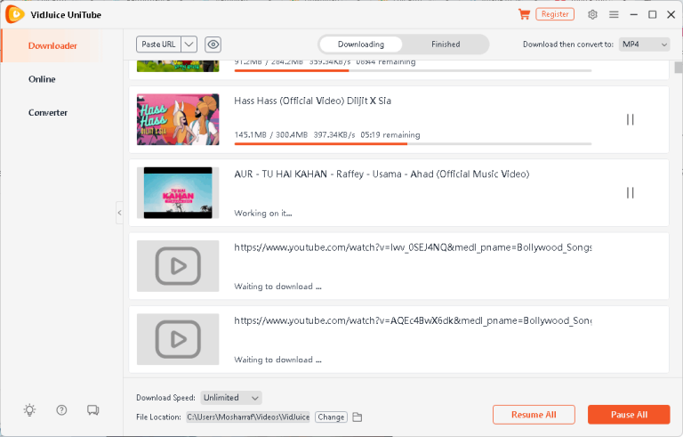Download VidJuice UniTube for Windows/Mac OS X (32/64-bit)