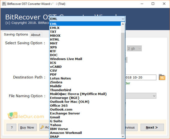 Download BitRecover OST Converter Wizard (32/64-bit) Windows