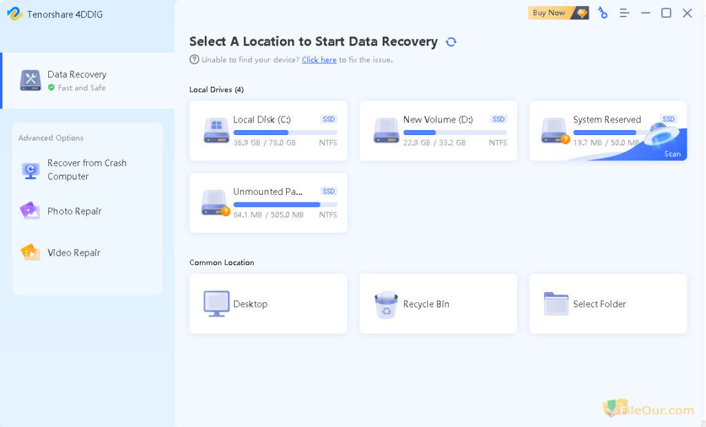 Download 4DDiG Data Recovery (32/64-bit) Windows 11, 10
